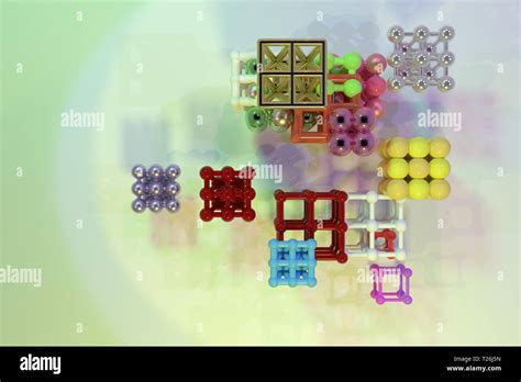 Abstract Inter Locked Square Or Pyramids Molecule Style Concepture