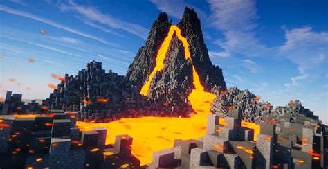 Volcán De Minecraft Realistic Volcano 114 Minecraft Map