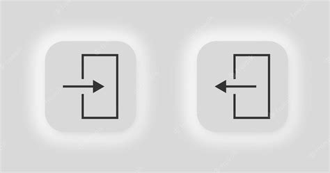 Premium Vector Entrance Exit Icon Door Illustration Symbol Website