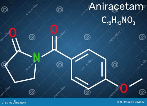 Aniracetam Molecule It Is Nootropic Drug Used To Ameliorate Memory
