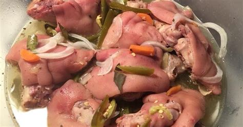 Patas De Cerdo En Escabeche Receta De Gloria Emma Cookpad