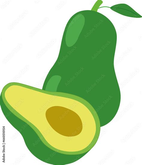 Ilustración Vectorial De Palta Ilustración De Fruta Stock Illustration Adobe Stock