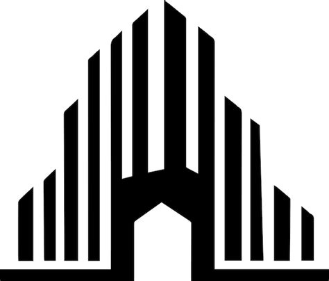 Ilustración Vectorial Del Logotipo Del Edificio 3 Vector Premium Generado Con Ia