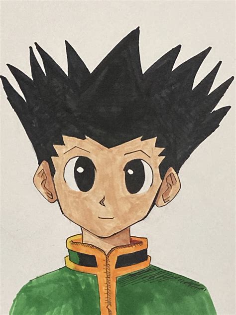 Quick Copic Marker Test Drawing Of Gon R Hunterxhunter