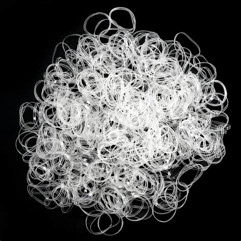1000 Pièces Elastique Cheveux Elastiques à Cheveux Fins En Nylon Et