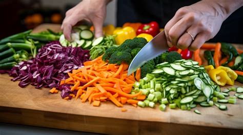 Free Chopping Fresh Vegetables Image Cooking Vegetables Chopping