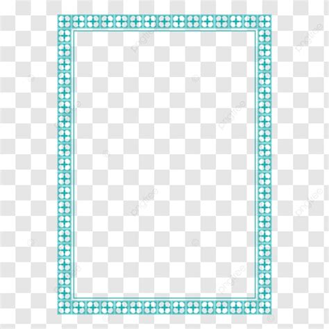 Rectangle Ornate Border Cyan Color Rectangle Borders Rectangle