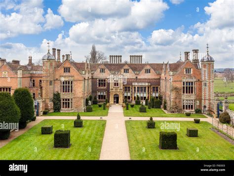 View From The Gatehouse Of Charlecote Park A Manor House Near