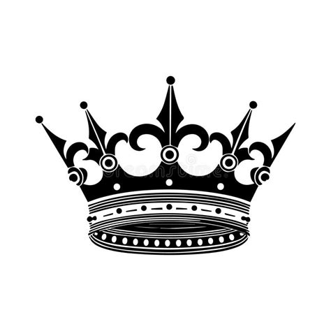 Stylish Crown Icon Vector Isolated On White Background Elegant Crown