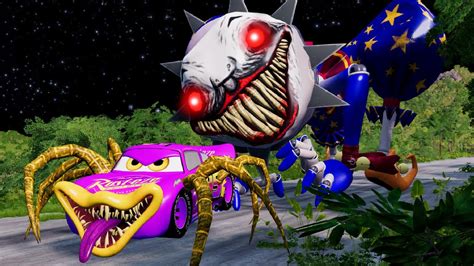 Epic Battle Between Lightning Mcqueen Eater And Fillmore Eater Vs Choo