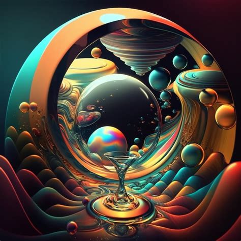 Premium Ai Image A Close Up Of A Glass Of Wine With A Liquid Inside Of It Generative Ai