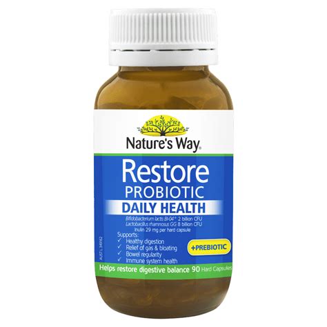 Natures Way Restore Probiotic Daily Health 90 Capsules Discount Chemist