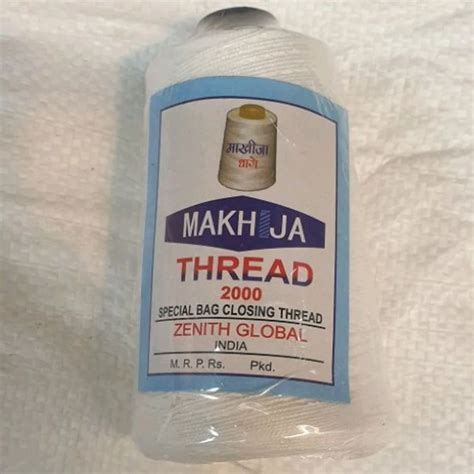 White Base Plain Makhija Polypropylene Thread Packaging Type Reel