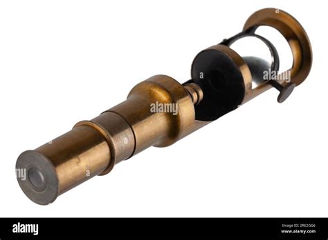 Vintage Brass Microscope Small Hand Microscope From The 20th Century