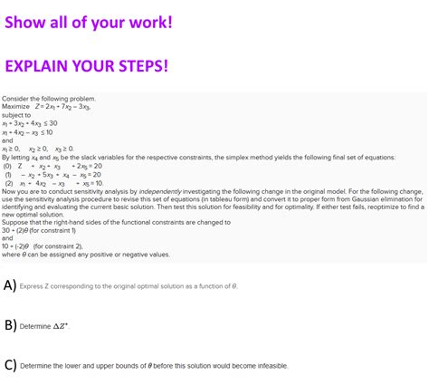 Solved Linear Programming Simplex Methodtableau