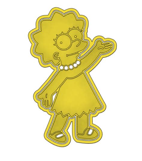 Download Stl File Lisa Simpson Cutter • 3d Printing Model • Cults