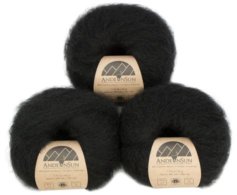 Soft Superfine Alpaca Yarn Blend Weight 4 Worsted Set Of 3 Skeins