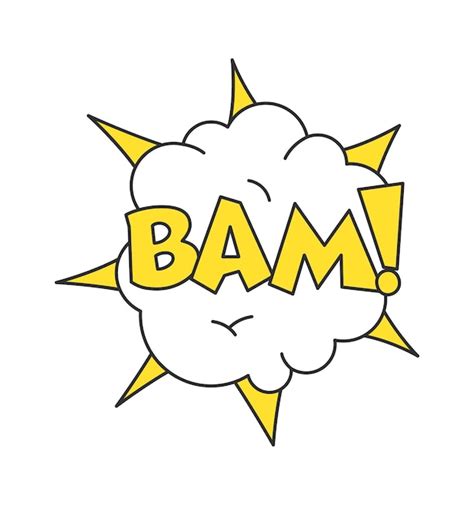 Comic Cartoon Explosion Premium Vector