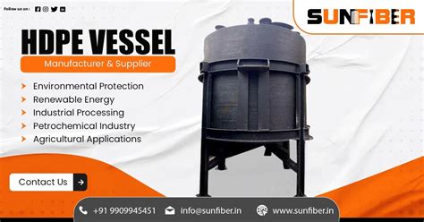 Supplier Of Hdpe Vessels In Maharashtra Sunfiber