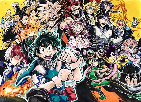 My Hero Academia Class 1a By Artfrog75 On Deviantart