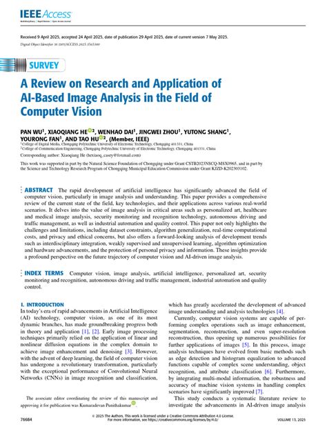 Ai Image Analysis In Computer Vision Pdf Computer Vision