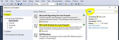 Ssas Missing Analysis Service When Creating New Project Stack Overflow