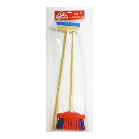 Kit Rodo E Vassoura Infantil 2 Nhnovo Horizonte