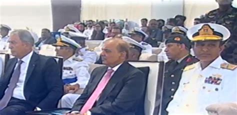 Pm Launches Milgem Class Ship Pns Badar In Karachi Pk