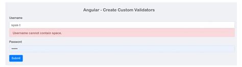 Angular Form Validation No Whitespace Allowed Tpoint Tech