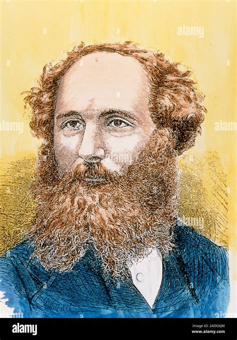 James Maxwell Coloured Portrait Of James Clerk Maxwell 1831 1879