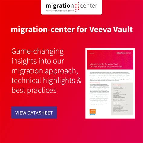 Migration Center On Linkedin Migration Veeva Technology