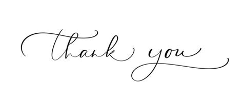Cursive Thank You Card