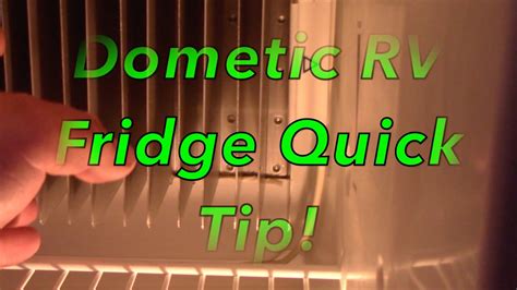 Dometic Rv Fridge Quick Tip Youtube