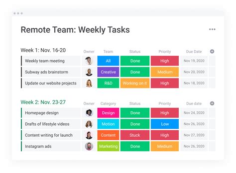 Task Management Template