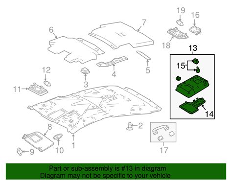 Genuine Toyota Map Lamp Assembly Part 81208 47070 B0 For 2016 2022
