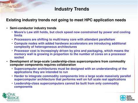 Ppt Exascale Computing And The Institute For Advanced Architectures And Algorithms Iaa