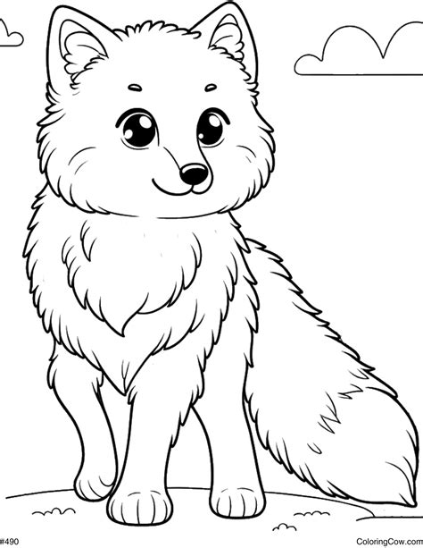 Arctic Fox Coloring Pages Printable Duck Printable