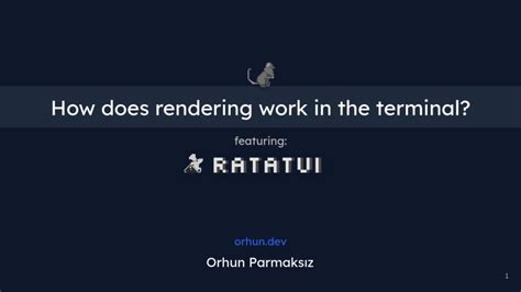 orhun parmaksız on linkedin rustlang meetup ratatui