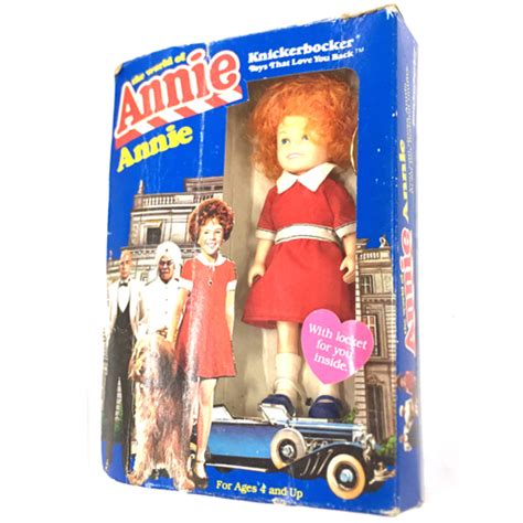【やや傷や汚れあり】80s ヴィンテージ Knickerbocker製 ミュージカル アニー Annie フィギュア ドール 人形 ホビー