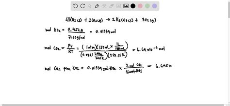Solved 4koss 2cosg 2k2co3s 3o2g What Is The Maximum