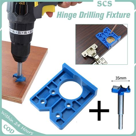35mm Concealed Hinge Boring Jig Wood Furniture Door Cabinets Hinge Installation Tool Shopee