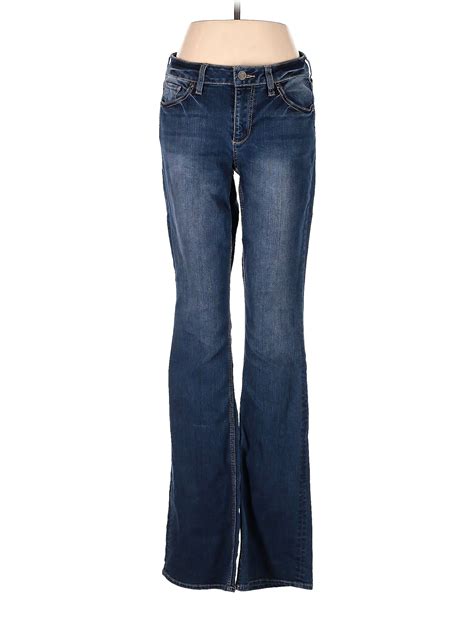 Nyandc Solid Blue Jeans Size 4 58 Off Thredup