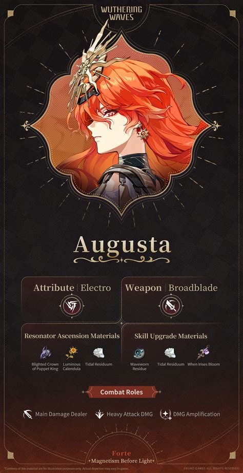 Profile Reveal Magnetism Before Light—augusta Wuthering Waves