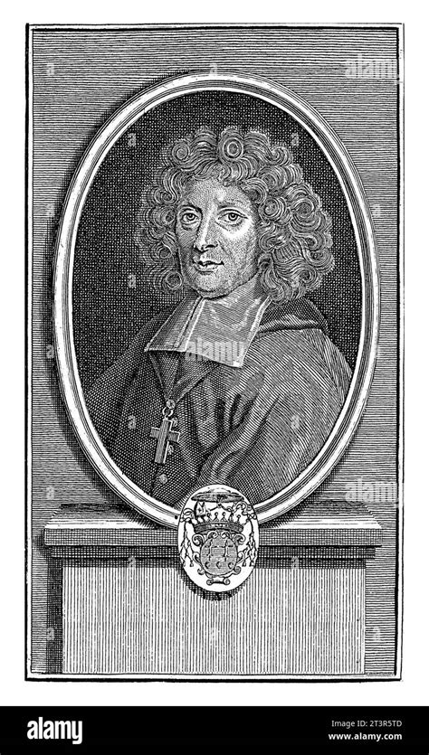 Portrait Of Pierre Daniel Huet Wouter Jongman 1712 1744 Bust