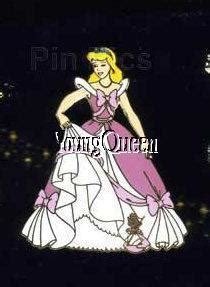 Disney Cinderella Transformation Pink Dress Perla Pin 133956247