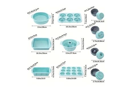 30 Piece Nonstick Silicone Baking Set Deal 4 Colours Wowcher