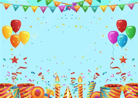 Festive Balloons And Ts Birthday Party Scene Background Birthday
