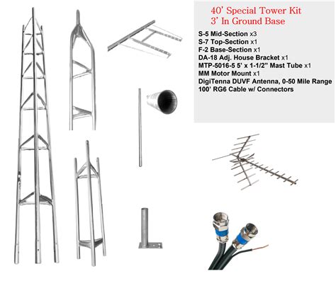 Amerite ~ Antenna And Tower Kit 40ft Special Series