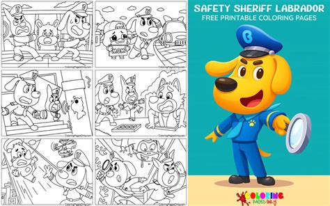 40 Safety Sheriff Labrador Coloring Pages Free Printable Pdf