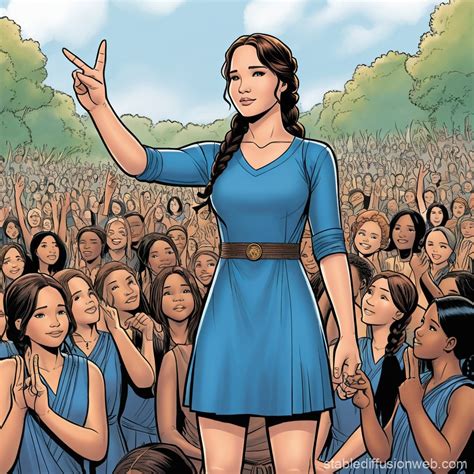 Draw A Picture Of Katniss Everdeen From The Hunger Games In Chapter 2